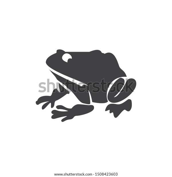 Frog Icon Flat Simple Pictogram Toad Stock Vector (Royalty Free) 1508423603