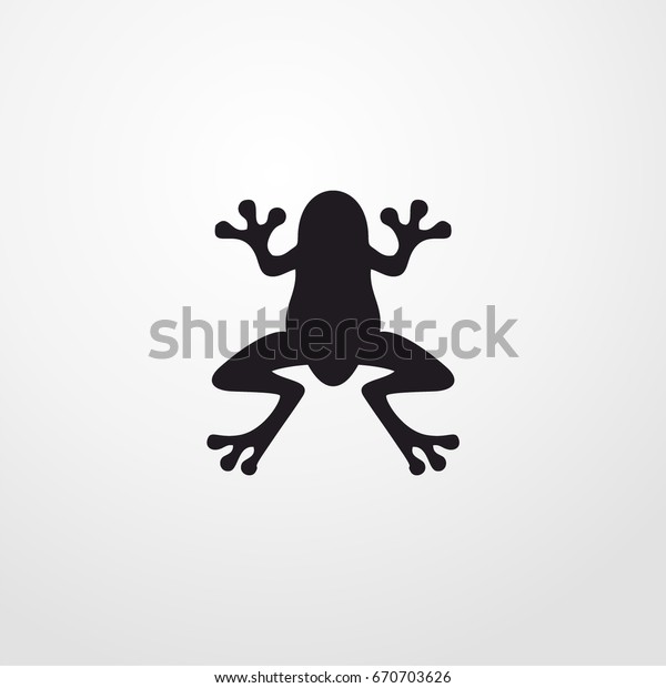 Frog Icon Frog Vector Sign Symbol Stock Vector (Royalty Free) 670703626