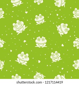 Frogs Seamless Background Vector Illustration Stock Vector (Royalty ...