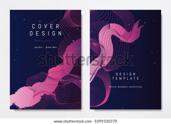 Front Back Book Cover Template Design Stock Vector (Royalty Free ...