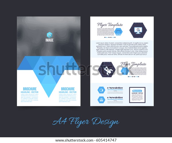Front and Back Corporate Brochure, Textbook Cover. Image Add Feature ...