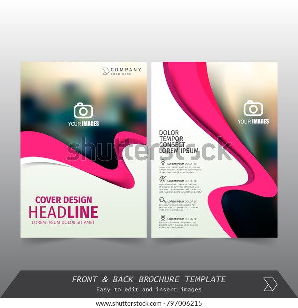 Front Back Cover Modern Business Brochure Stock Vector (Royalty Free ...