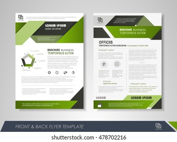 Front Back Page Annual Report Brochure Stock Vector (Royalty Free ...