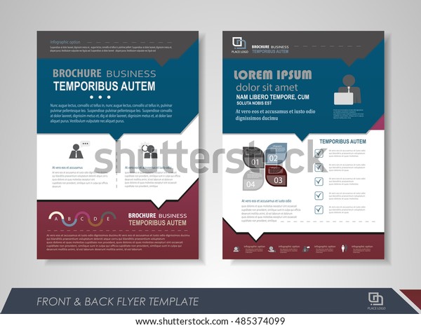 Front Back Page Annual Report Brochure 库存矢量图（免版税）485374099 | Shutterstock