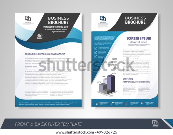 Front Back Page Annual Report Brochure 库存矢量图（免版税）499826725 | Shutterstock