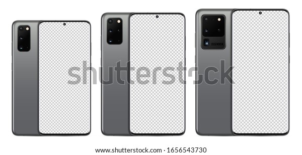 Front Back Side Smartphone Diferent Model Stock Vector (Royalty Free ...