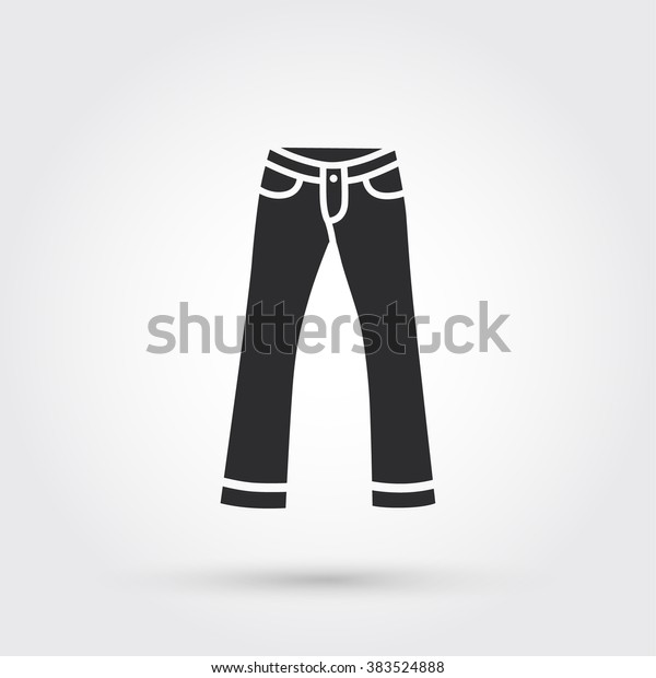 Front Back Side Views Mens Jeans Stock Vector (Royalty Free) 383524888 ...