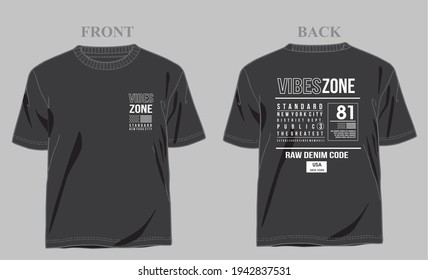 Front Back Typography Logo Design T Stock Vector (Royalty Free ...