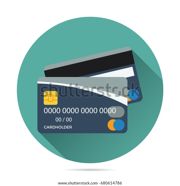 Front Back View Credit Card Vector Stock Vector (Royalty Free ...