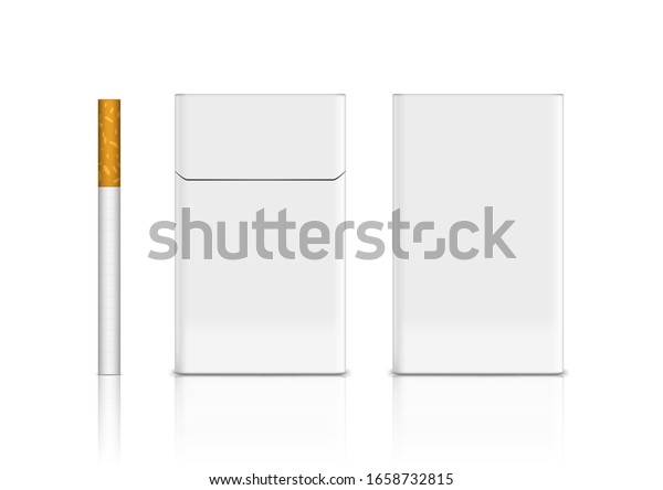 Stock vektor „Front Back View Fliptop Cigarette Pack“ (bez autorských ...