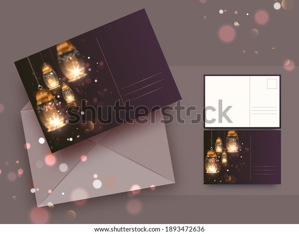 Front Back View Greeting Card Envelope Stock Vector (Royalty Free ...
