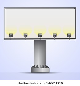 Front Billboard Line Vector Drawing Illustration Stock Vector (Royalty ...