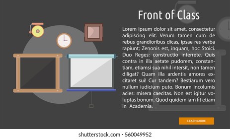 Front Class Conceptual Banner Stock Vector (Royalty Free) 560049952 ...