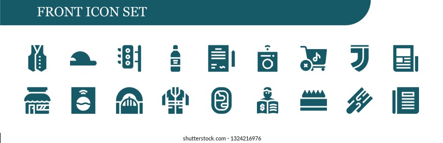 Front Icon Set 18 Filled Front Stock Vector (Royalty Free) 1324216976 ...