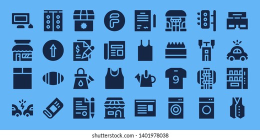Front Icon Set 32 Filled Front Stock Vector (Royalty Free) 1401978038 ...