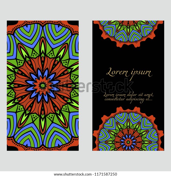 Front Rear Side Mandala Design Elements Stock Vector (Royalty Free ...