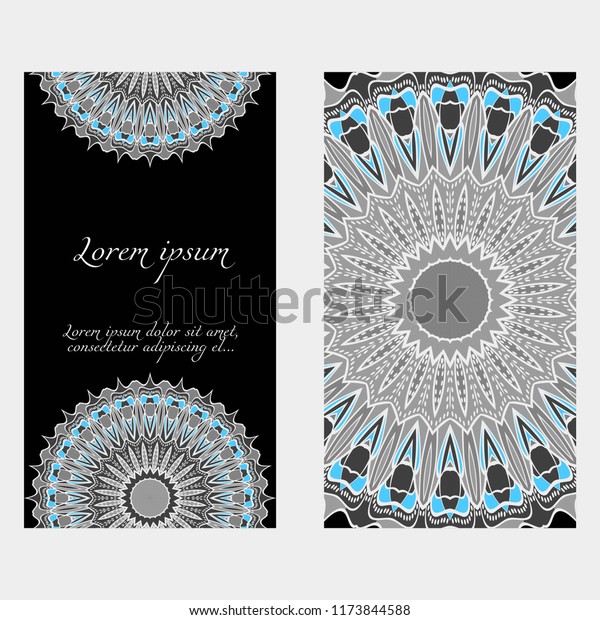 Front Rear Side Mandala Design Elements Stock Vector (Royalty Free ...