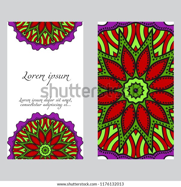 Front Rear Side Mandala Design Elements Stock Vector (Royalty Free ...