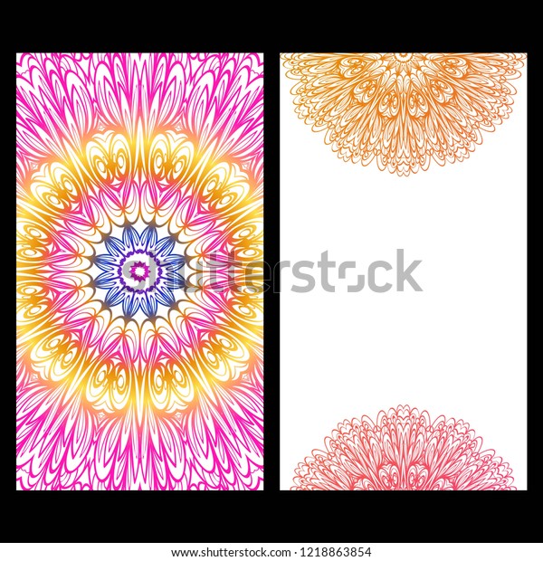 Front Rear Side Mandala Design Elements Stock Vector (Royalty Free ...