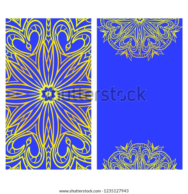 Front Rear Side Mandala Design Elements Stock Vector (Royalty Free ...