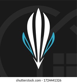 Front View Bird Face Logo Icon Stock Vector (Royalty Free) 1724441326