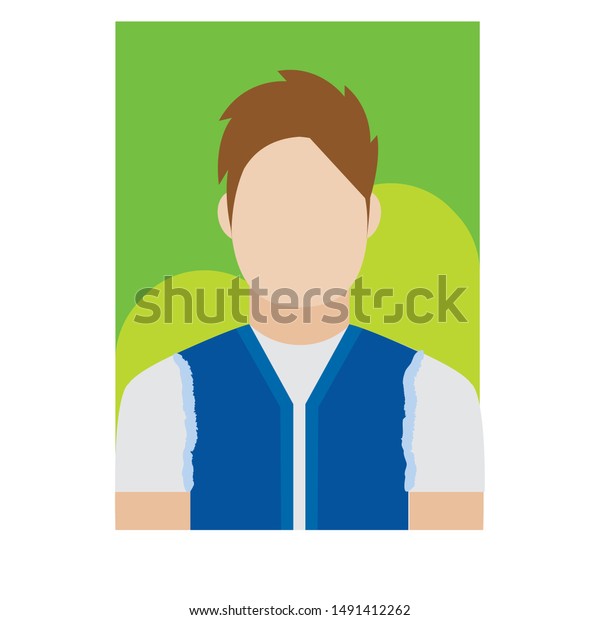 Front View Person On Special Background Stock Vector (Royalty Free ...