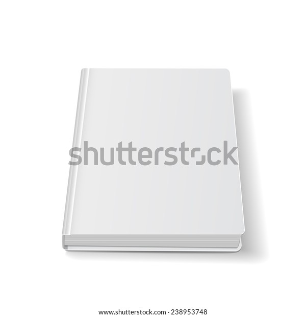 Front View Perspective Blank Book Cover Stock Vector (Royalty Free ...
