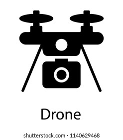 Front View Remote Aerial Drone Camera Stock Vector (Royalty Free ...