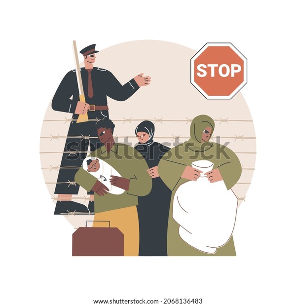 Frontier Migration Abstract Concept Vector Illustration Stock Vector ... Frontier Migration Abstract Concept Vector Illustration Stock Vector ...