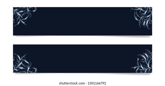 Frost Corners Overlay Tangled Patterns Ice: vector de stock (libre de ...