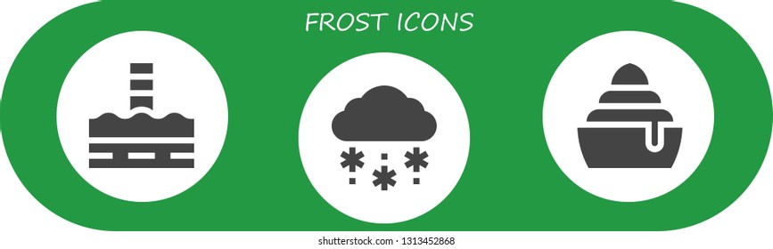 Frost Icon Set 3 Filled Frost Stock Vector (Royalty Free) 1313452868 ...