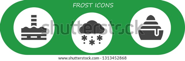 Frost Icon Set 3 Filled Frost Stock Vector (Royalty Free) 1313452868 ...