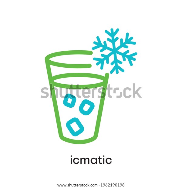 Frosted Glass Icon Ice Maker Icon Stock Vector (Royalty Free ...