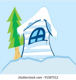 Frozen House Stock Vector (Royalty Free) 91587512 | Shutterstock