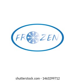 Frozen Ice Flower Logo Design Stock Vector (Royalty Free) 1463299712 ...