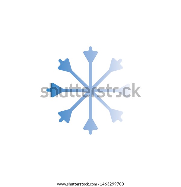 Frozen Ice Flower Logo Design Stock Vector (Royalty Free) 1463299700 ...