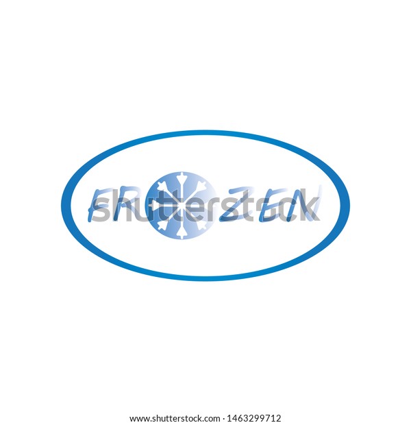 Frozen Ice Flower Logo Design Stock Vector (Royalty Free) 1463299712 ...