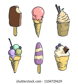 Frozen Ice Handdrawn Stock Vector (Royalty Free) 1104729629 | Shutterstock
