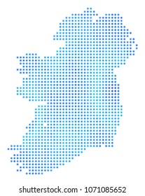 Frozen Ireland Map Vector Geographic Map Stock Vector (Royalty Free ...