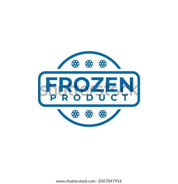 Frozen Product Label Logo Design Vector Stock Vector (Royalty Free ...