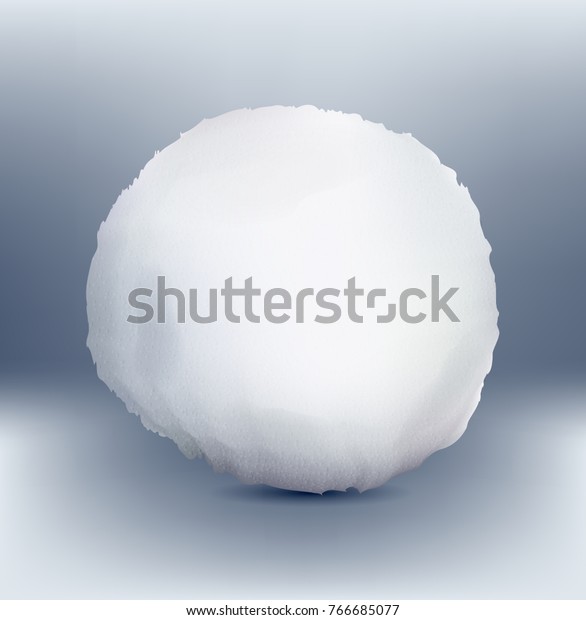 Frozen Textured Snowball Vector Holiday Illustration Stock Vector ...
