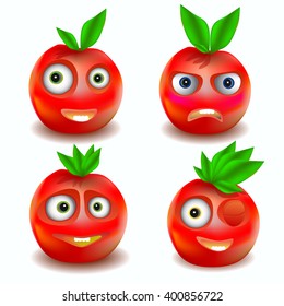Fruit Icons Emotions Stock Vector (Royalty Free) 400856722 | Shutterstock
