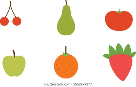 Fruit Nature No Background Vector Stock Vector (Royalty Free ...