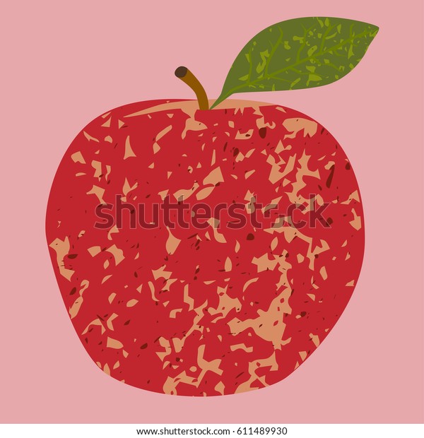 Fruit Red Apple Clip Art Vector Stock Vector (Royalty Free) 611489930 ...