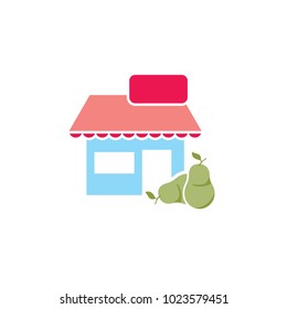 Fruit Shop Logo Icon Design Stock Vector (Royalty Free) 1023579451 ...