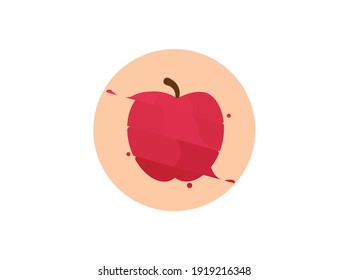 Fruit Splash Apple Circle Icon Stock Vector (Royalty Free) 1919216348 ...