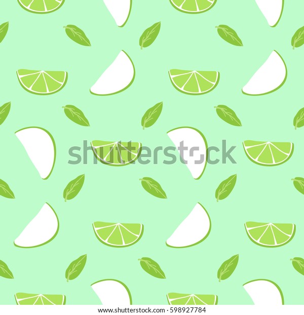 Fruit Texture Seamless Fresh Green Background Stock Vector (Royalty ...