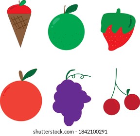 Fruit Without Details Works Stock Vector (Royalty Free) 1842100291 ...