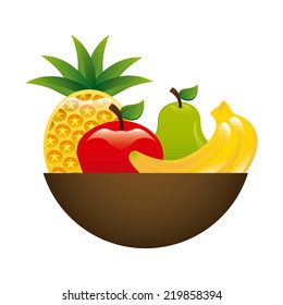 Fruits Graphic Design Vector Illustration Stock Vector (Royalty Free ...