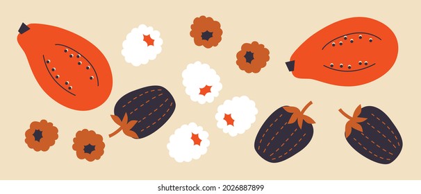 Fruits Logo Clip Art Vector Illustration Stock Vector (Royalty Free ...